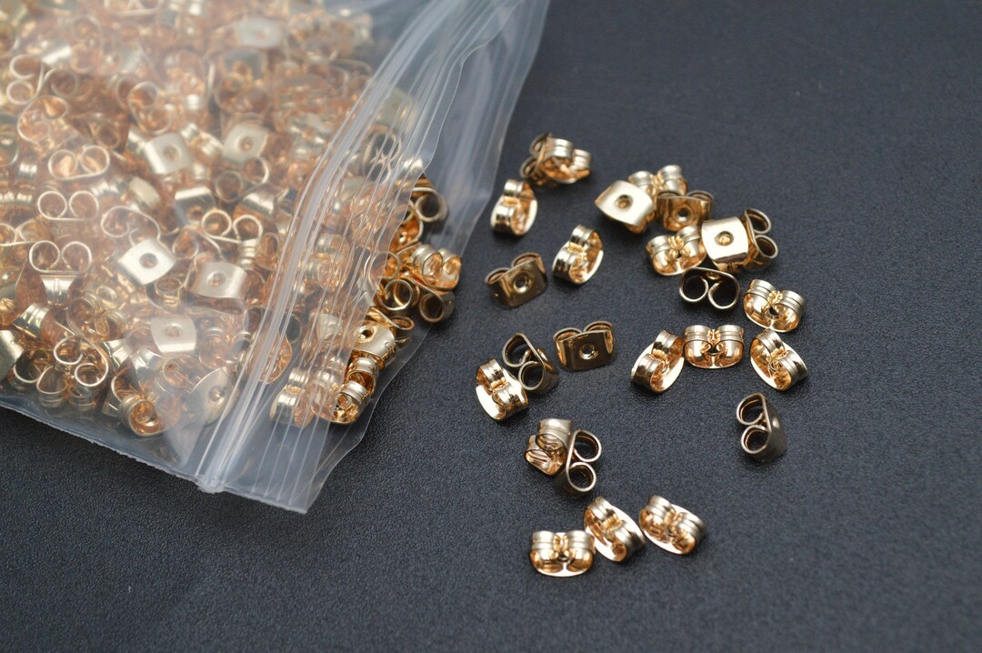 High Quality Anti-rust Gold Plating Metal Brass Earring Back Earplugs ...