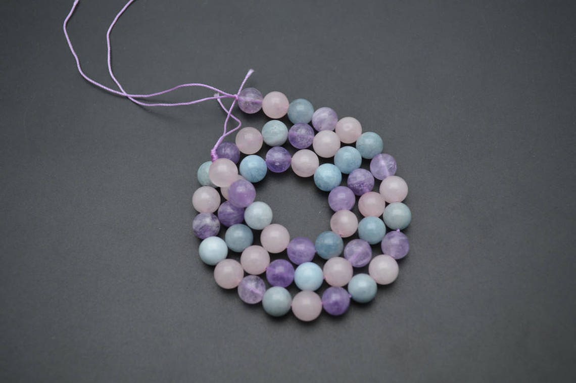 High Quality Lavender Color Mix Amethyst Aquamarine Pink - Etsy