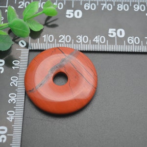 40mm Big Size Gemstone Donut Pendant Crystal Rose Quartz Green ...