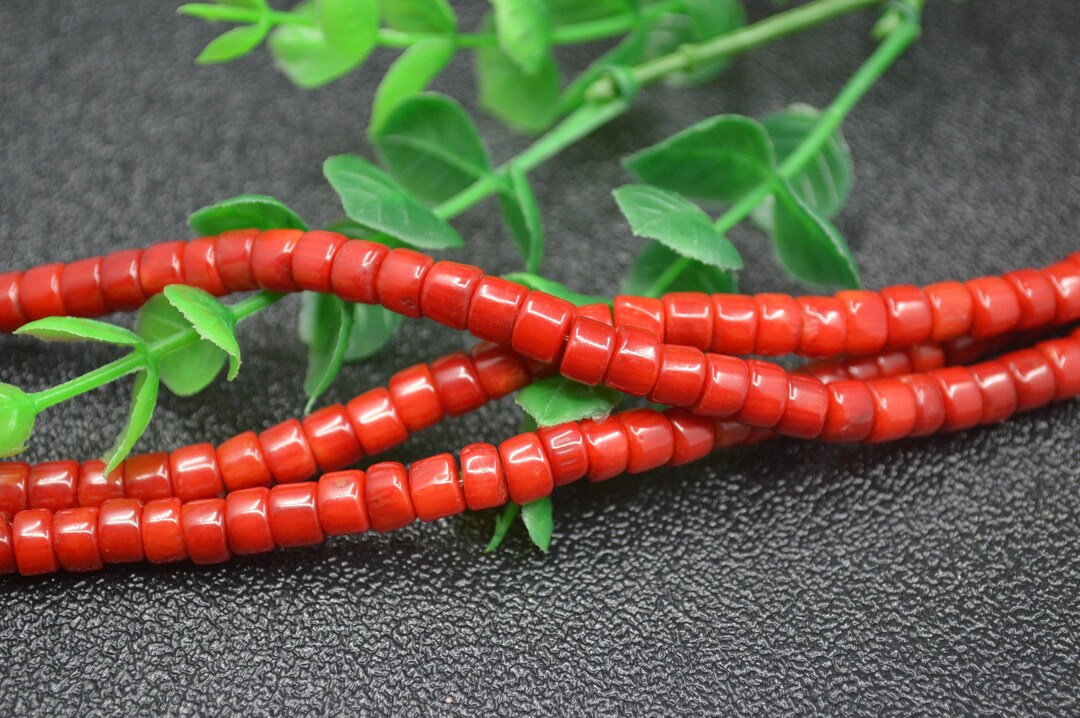 4x6mm Sardines Color Coral Barrel Spacer Loose Beads for Jewelry Making ...