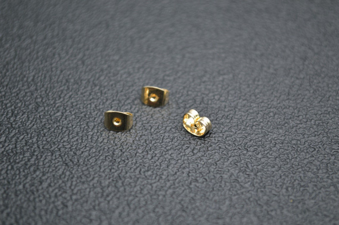 High Quality Anti-rust Gold Plating Metal Brass Earring Back - Etsy