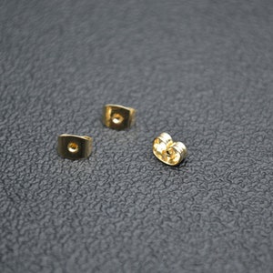 High Quality Anti-rust Gold Plating Metal Brass Earring Back Earplugs ...