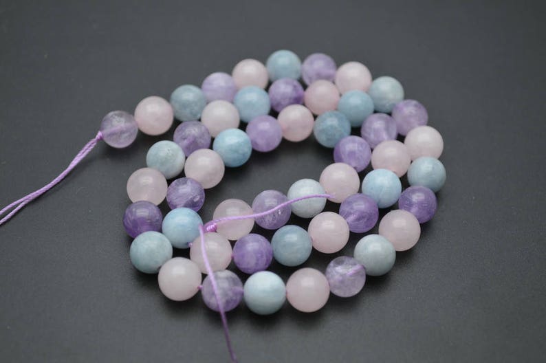 High Quality Lavender Color Mix Amethyst Aquamarine Pink - Etsy