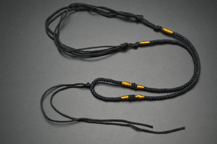 10pc Length Adjustable Black Cord Thread Necklace Chains Used - Etsy