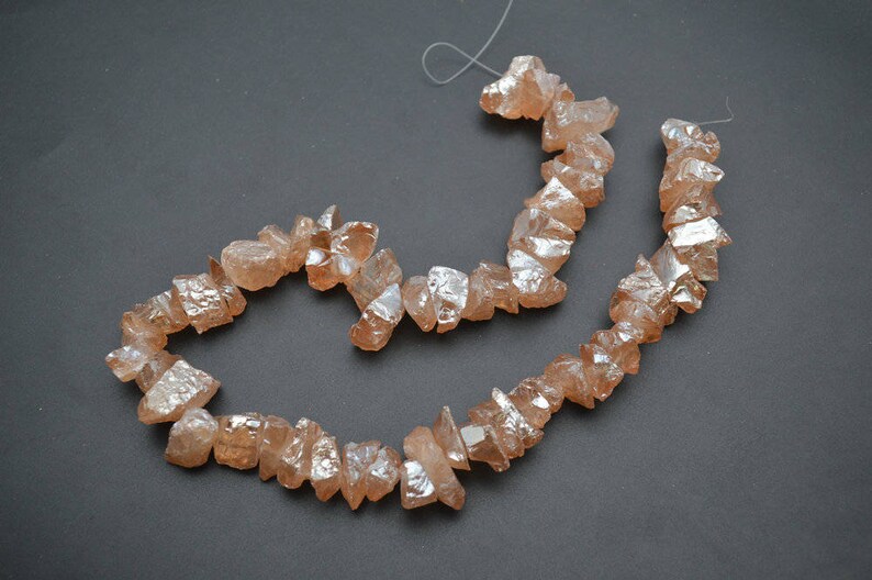 1 Strand Titanium Electroplating Natural Crystal Freeform - Etsy