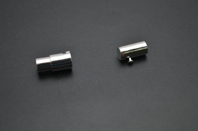 50pc Lock Tube Necklace Magnetic Clasps Fit 3mm 4mm 5mm 6mm Thickness ...