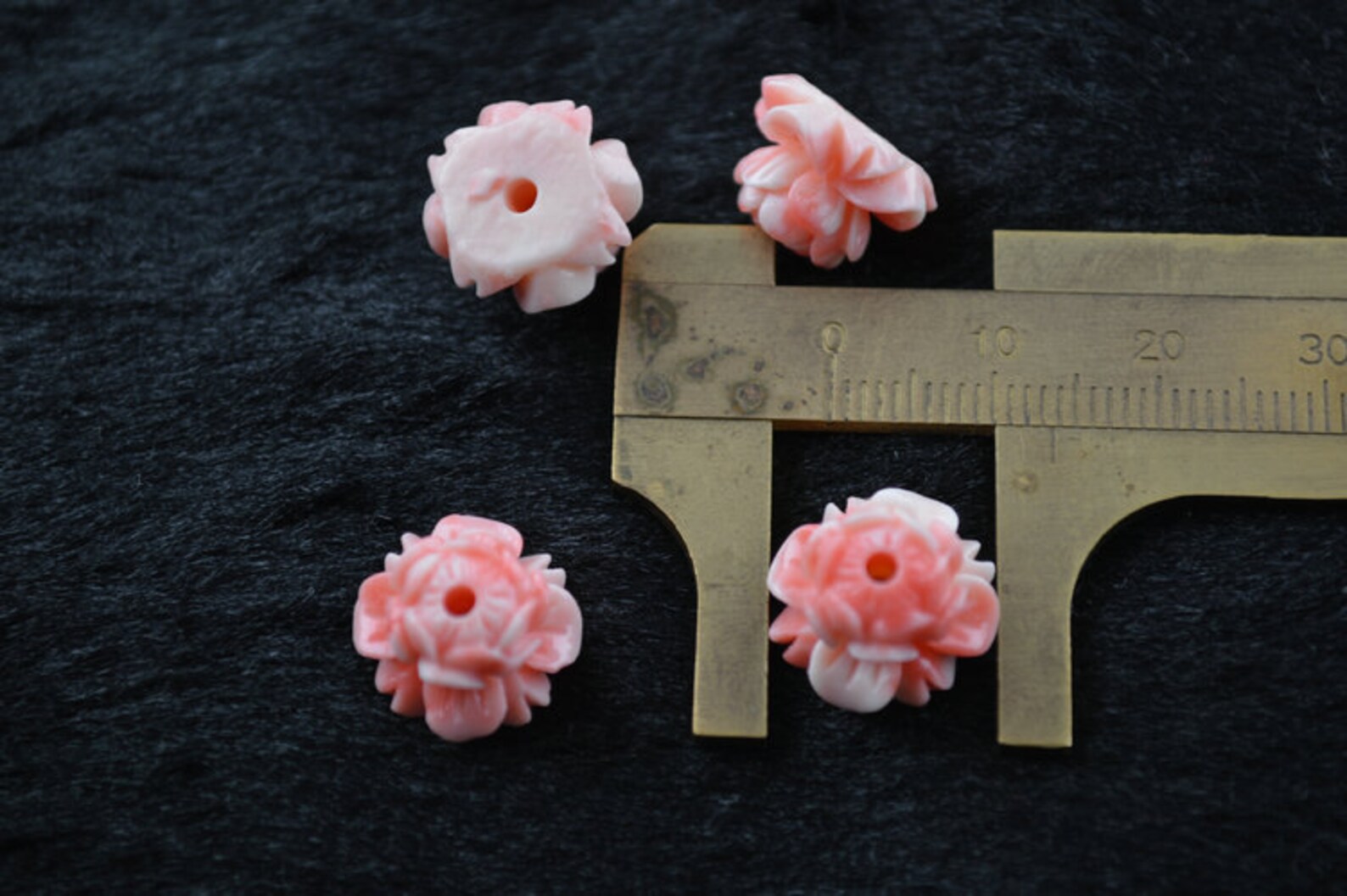 10pc Beautiful Pink Color Resin Carved 14mm Lotus Base Loose - Etsy