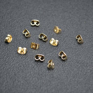 High Quality Anti-rust Gold Plating Metal Brass Earring Back Earplugs ...