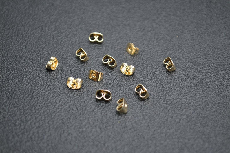 High Quality Anti-rust Gold Plating Metal Brass Earring Back - Etsy