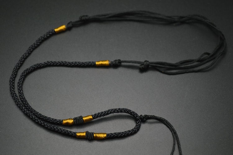 10pc Length Adjustable Black Cord Thread Necklace Chains Used - Etsy