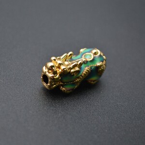 5pc Color Changeable Cloisonne Metal Pixiu Money Bracelet Charms - Etsy