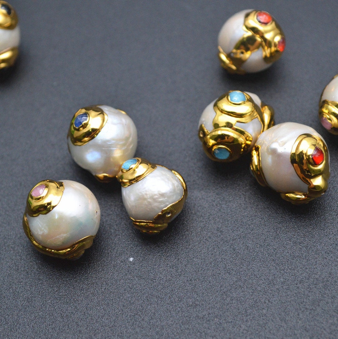 Stone Beads Paved Natural Potato Pearl Potato Beads for Jewelry Making ...