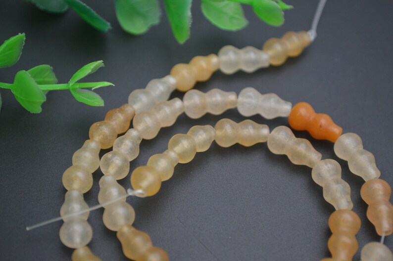 1strand Yellow Honey Jade Calabash Shape Stone Loose Beads - Etsy