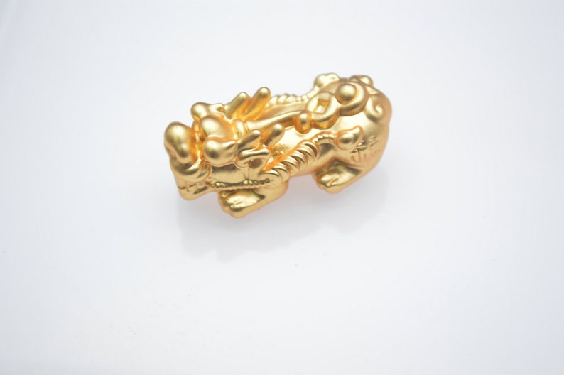 High Quality Gold Plating Lucky Money 3D Metal Pixiu Bead - Etsy