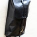 Long Black Leather Backpack - Tall Backpack - Tablet Backpack - Bicycle ...
