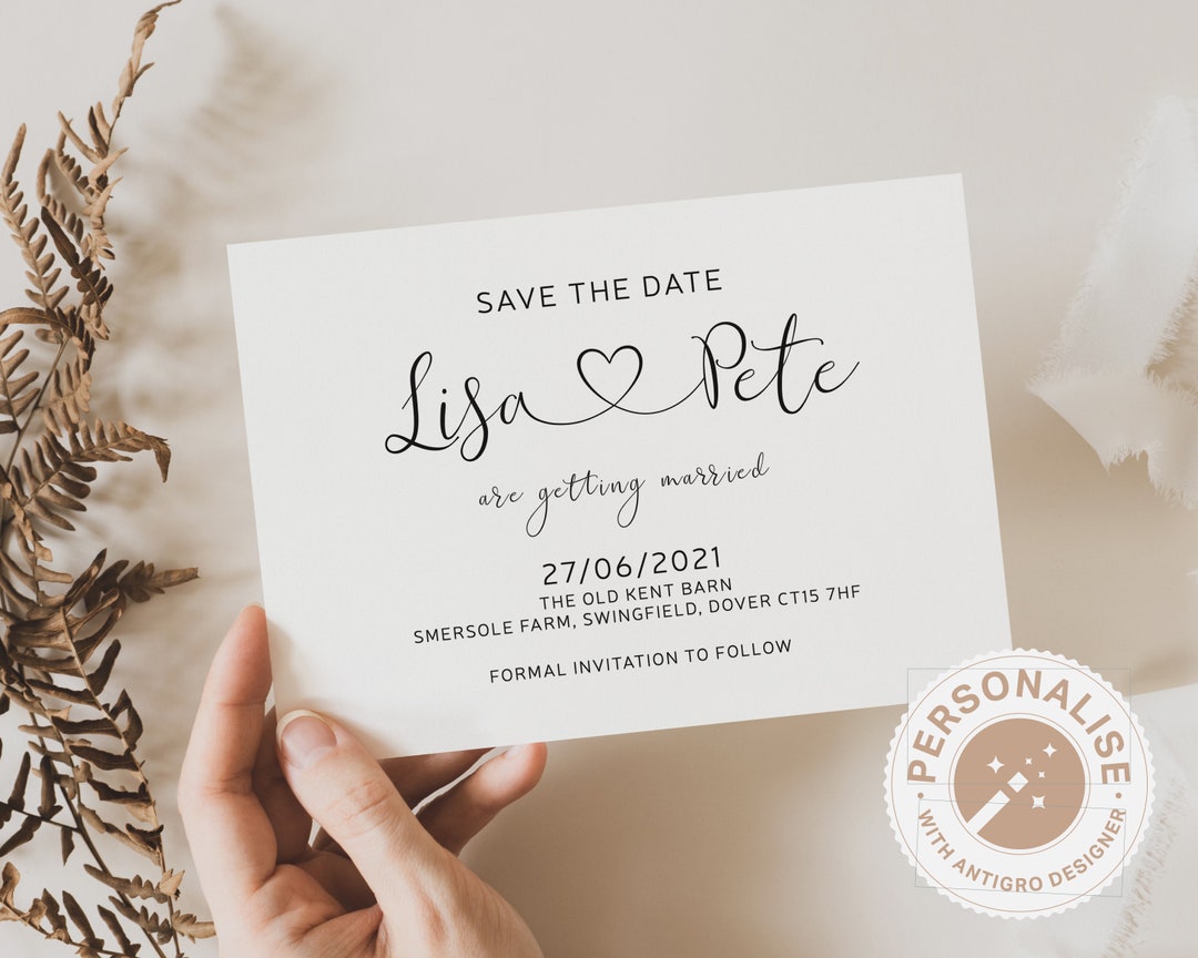 Save the date texts store