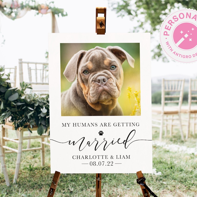 Dog Wedding Sign - Etsy