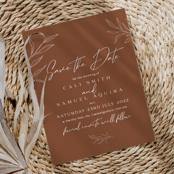 Rustic Save the Date - Etsy