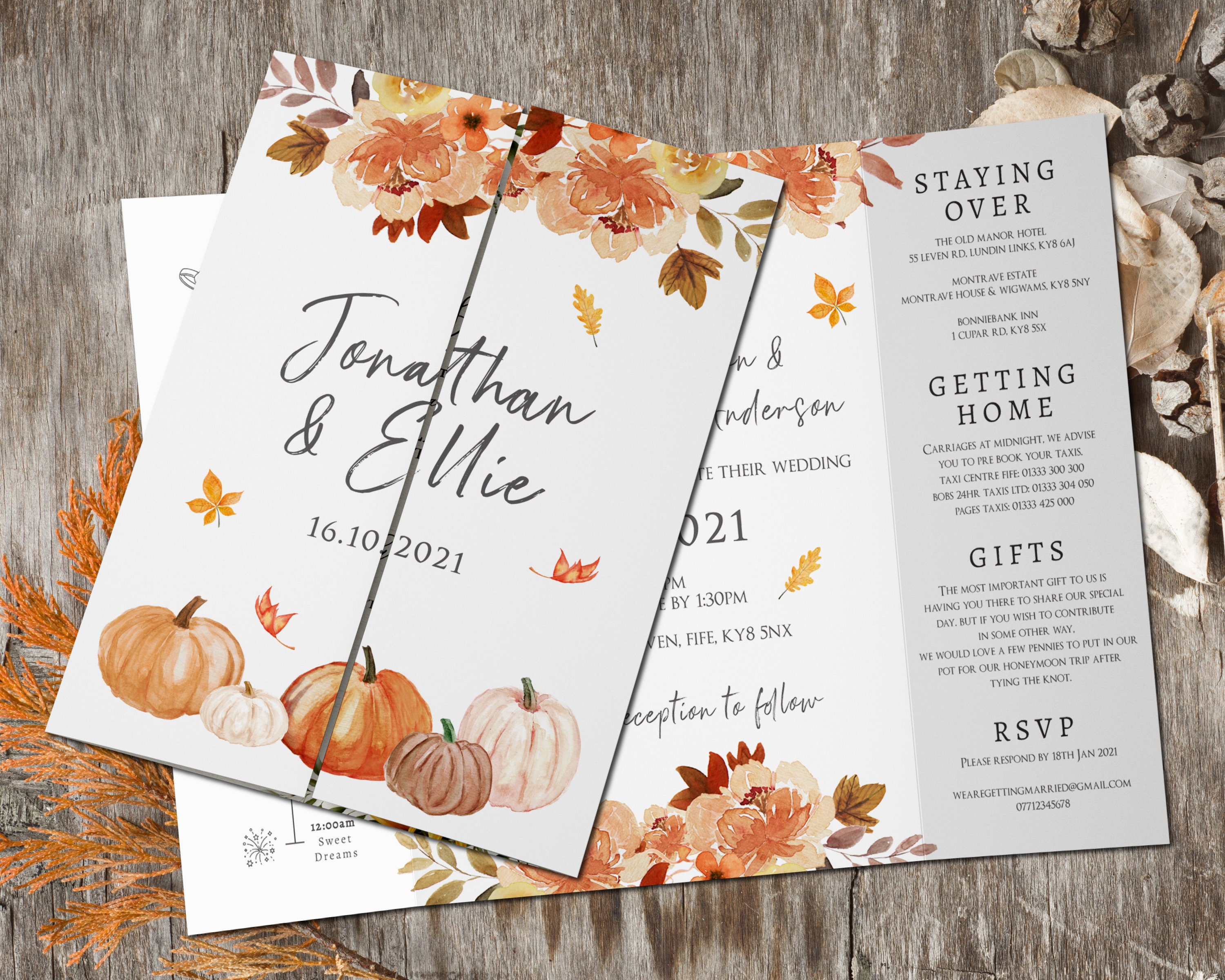 Pumpkin wedding invitations 60 photos - Astyledwedding.com