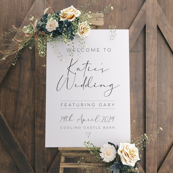Wedding Featuring Welcome Sign - Etsy