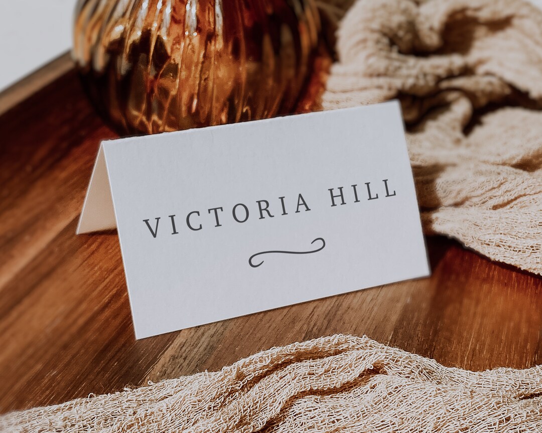 Simple Wedding Place Cards, Plain Place Cards Wedding, Wedding Seating ...