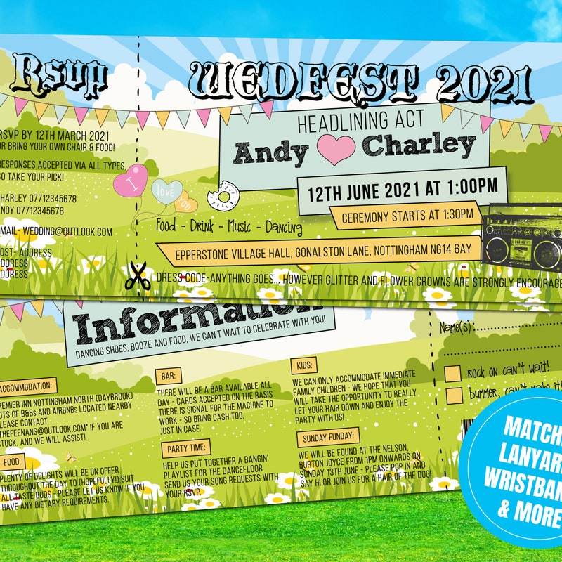 Ticket Wedding Invitation - Etsy