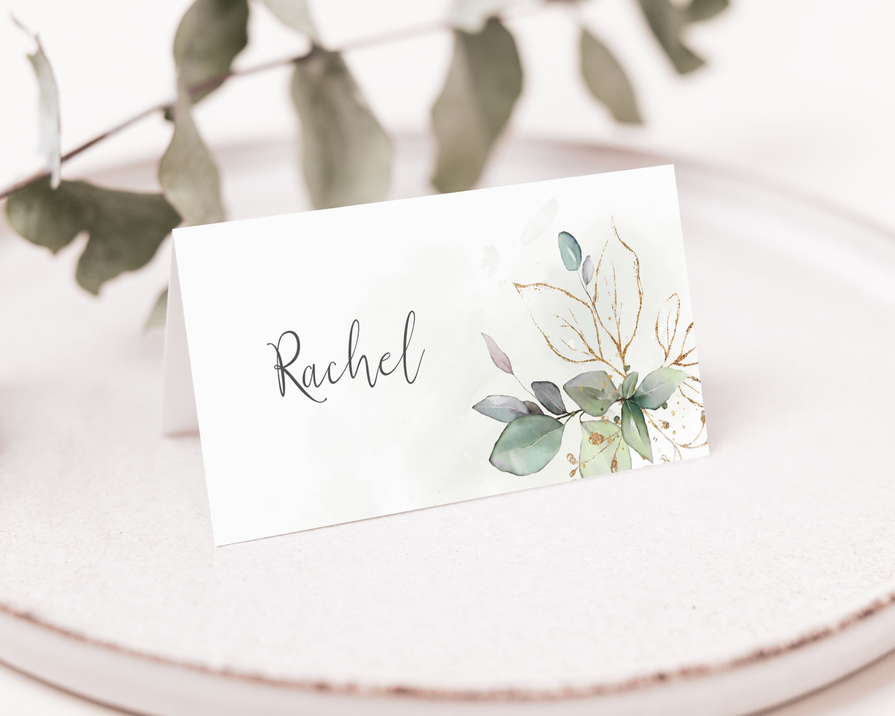 Seeded Eucalyptus Placecards