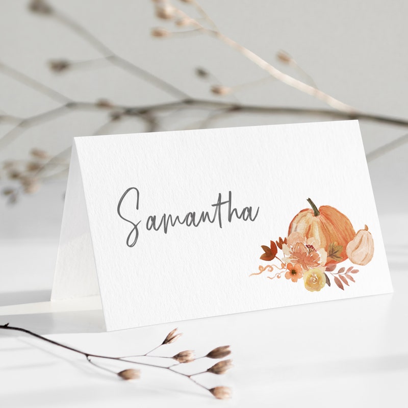 Autumn Place Cards - Etsy