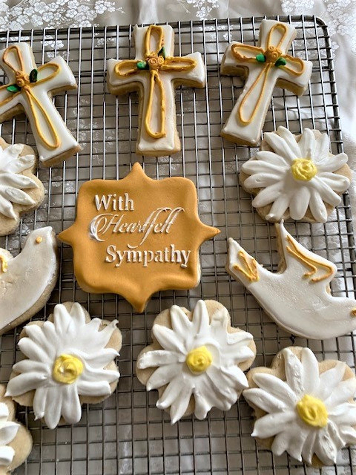 With Heartfelt Sympathy Cookies - Etsy