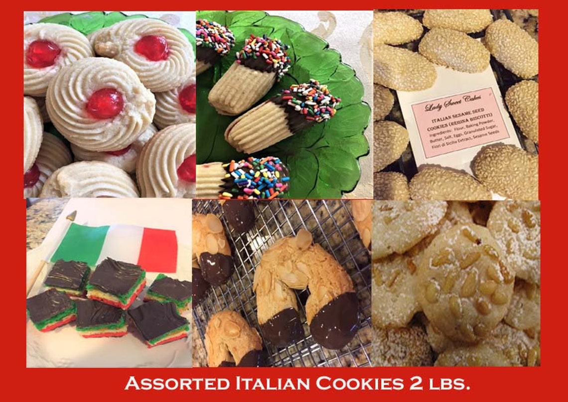 Assorted Italian Cookies 2 Lbs. - Etsy