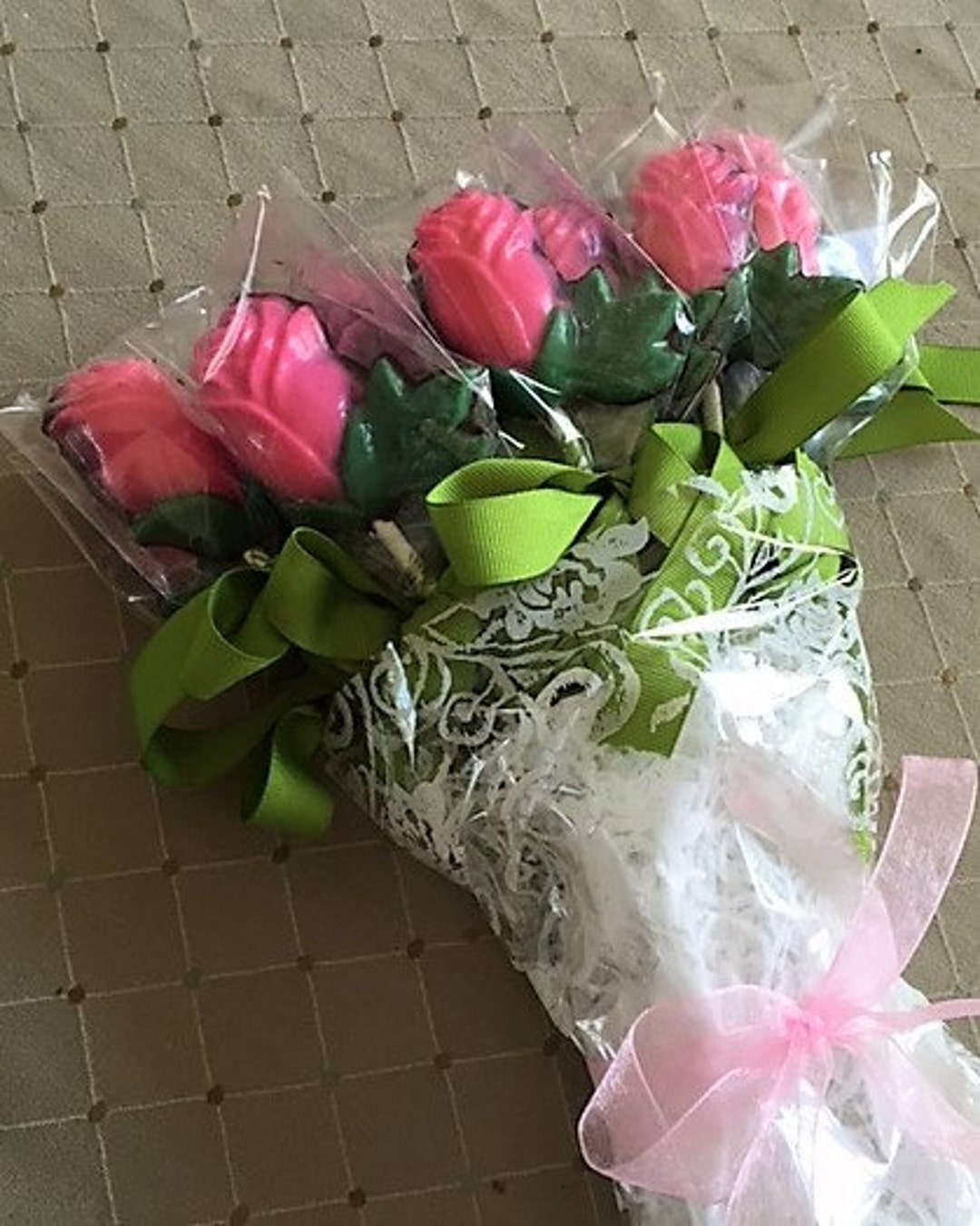 Long Stemmed Chocolate Roses 1 Dozen - Etsy