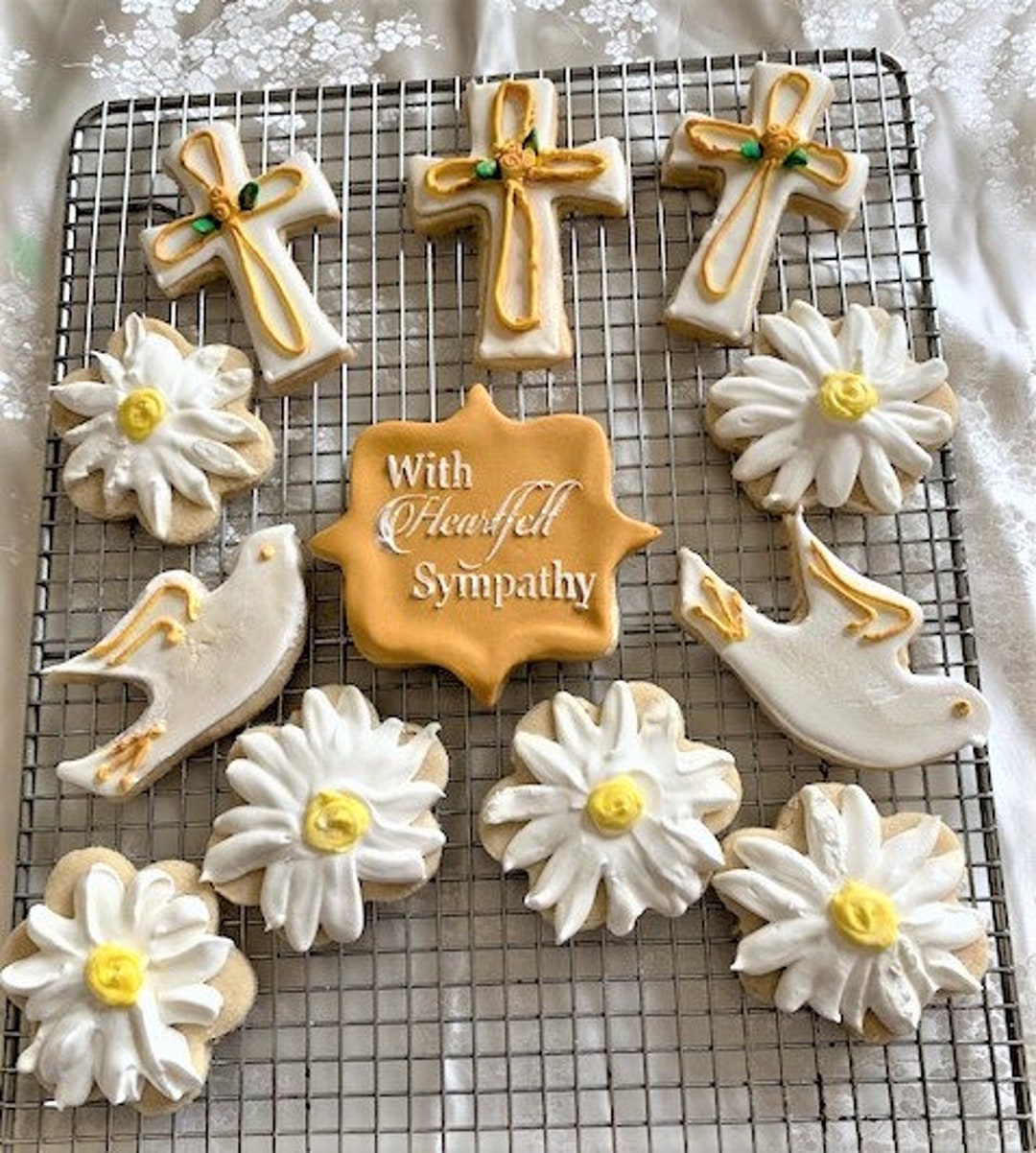 With Heartfelt Sympathy Cookies - Etsy