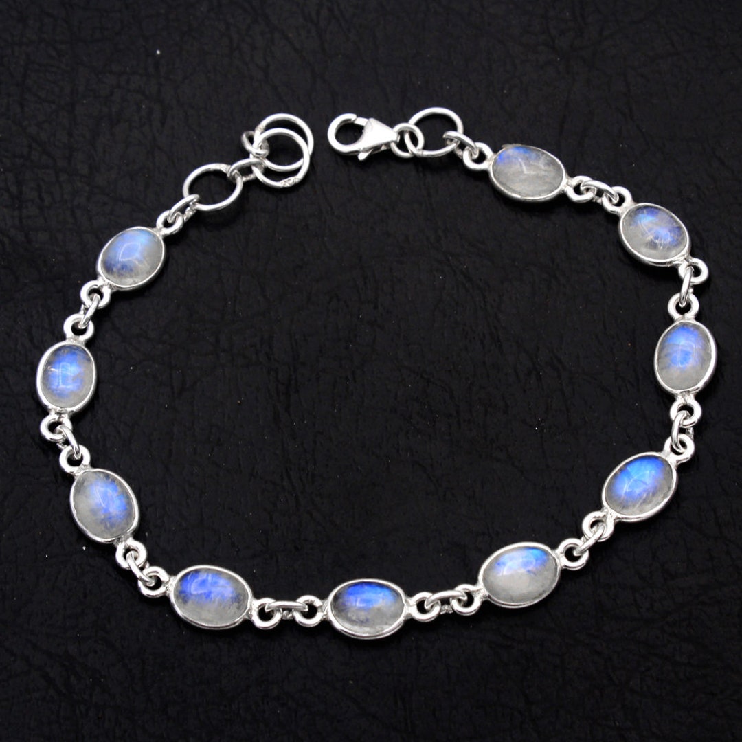 Sterling Silver Moonstone Bracelet