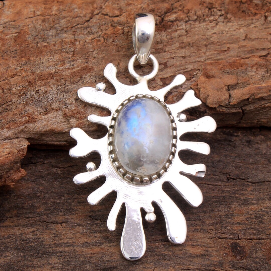 Silver Pendant, Moonstone, Labradorite, Onyx Pendant Turtle Pendant ...