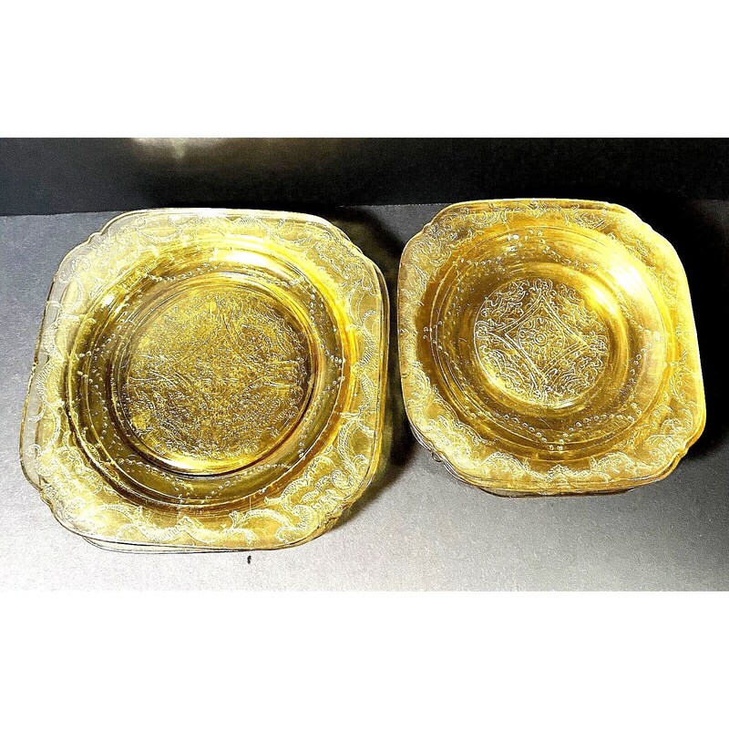 Yellow Glass Plate - Etsy