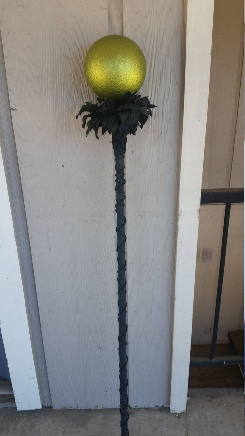 Maleficent Scepter Costume Prop Halloween Prop Cosplay Green - Etsy