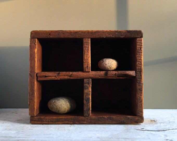Vintage Farmhouse Wooden Crate, Rustic Wood Box, Garden Storage Box - Etsy
