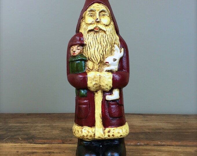 Vintage Santa Bank, Cast Iron Santa Claus - Etsy