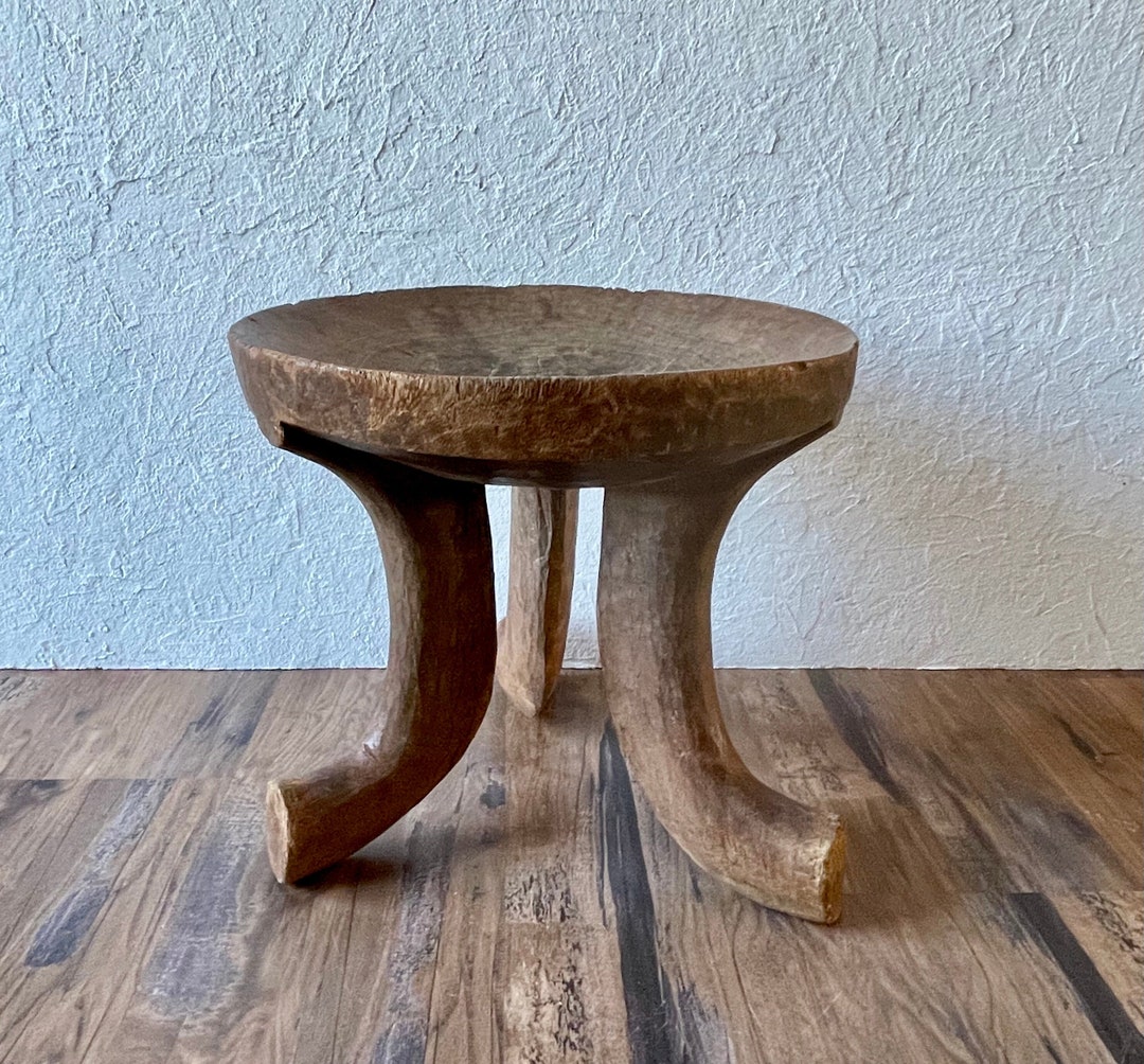 Carved Wood Plant Stand, Foot Stool, Tree Stump Foot Rest, Nature Home ...