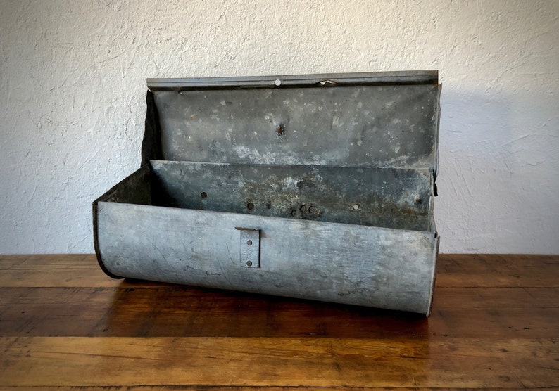 Antique Rural Route Post Office Mailbox Galvanized Country | Etsy