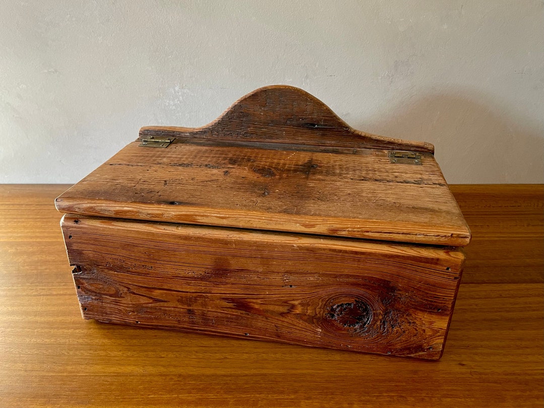 Vintage Wooden Tool Box: Rustic Storage, Mountain Cabin Decor - Etsy