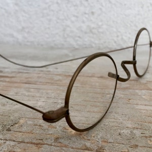 Antique Oval Wire Frame Eyeglasses Brass Wire Rim Glasses | Etsy