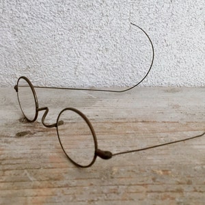 Antique Oval Wire Frame Eyeglasses Brass Wire Rim Glasses | Etsy
