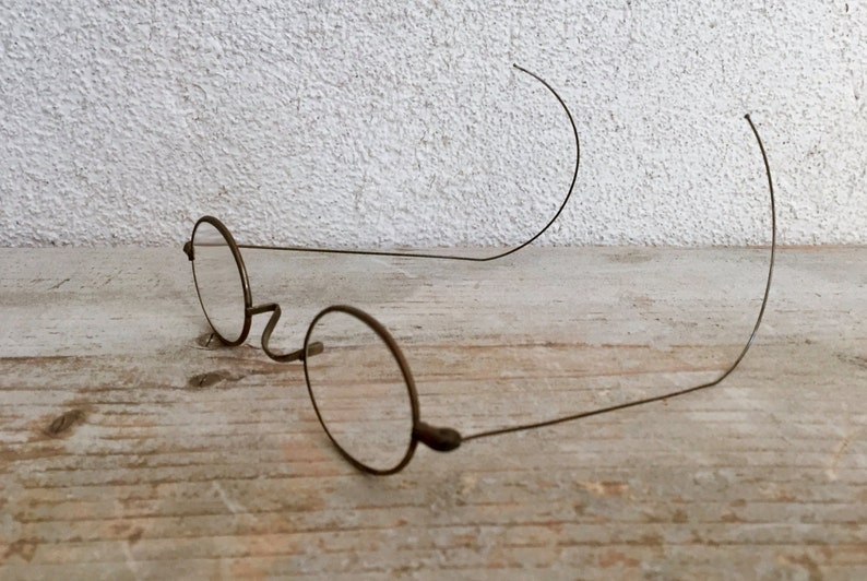 Antique Oval Wire Frame Eyeglasses Brass Wire Rim Glasses | Etsy