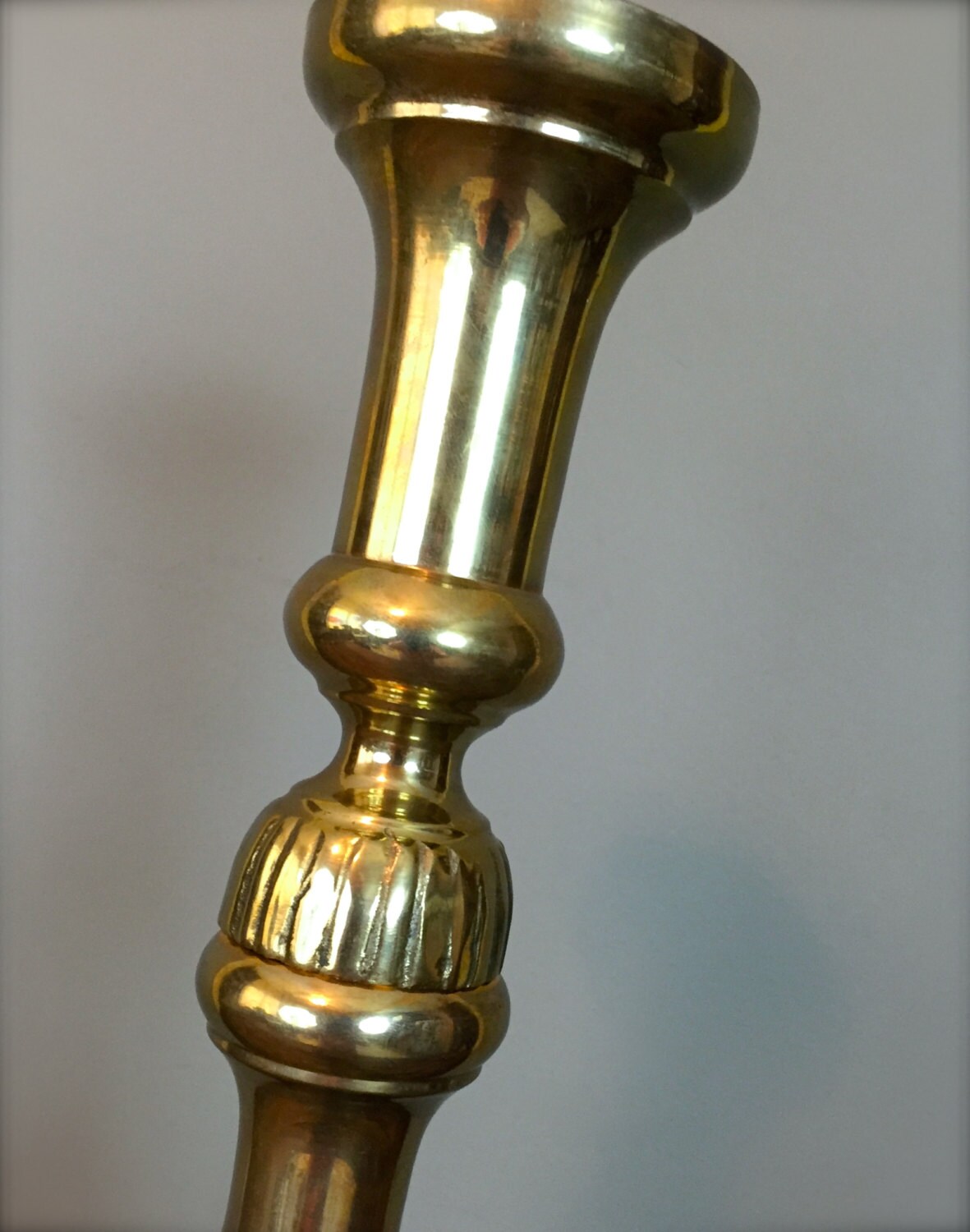 Ornate Brass Candleholder Tall Candlestick Holder Vintage | Etsy