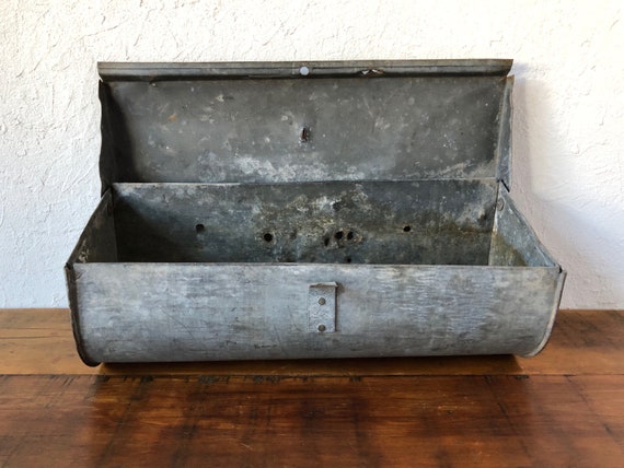 Antique Rural Route Post Office Mailbox Galvanized Country | Etsy