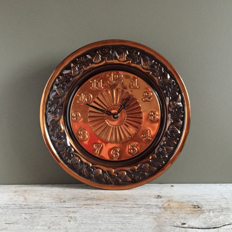 Copper Clock - Etsy