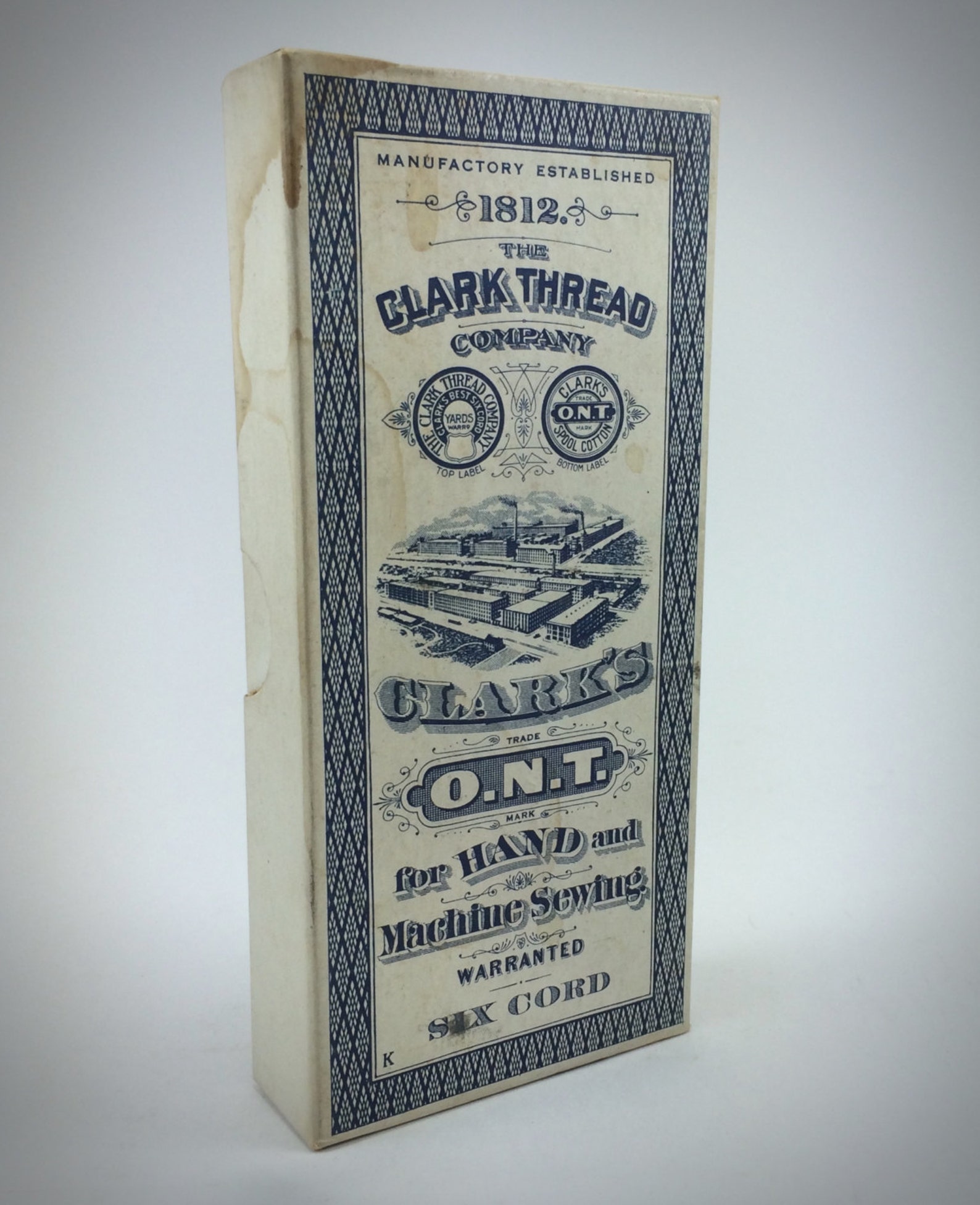 Antique Thread Box Antique Sewing Kit Coats & Clark - Etsy