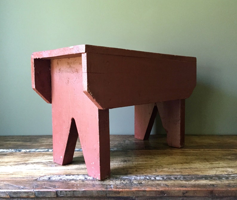 Farmhouse Bench With Barn Red Paint - Etsy