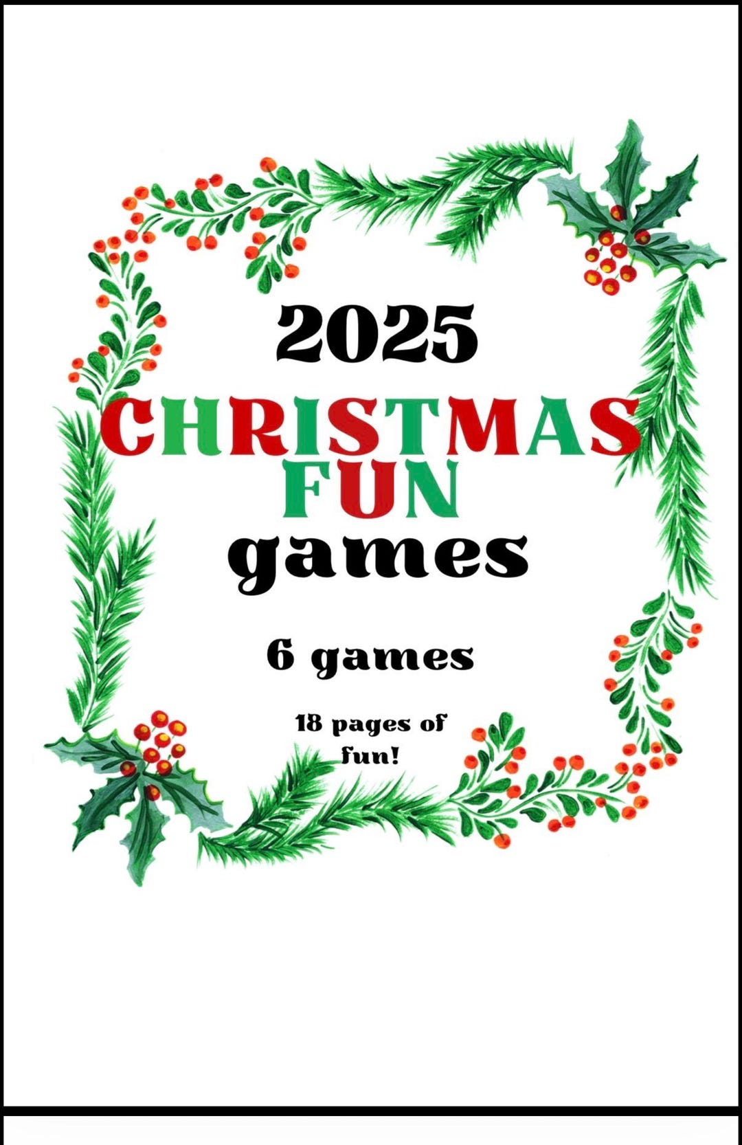 2025 CHRISTMAS FUN GAMES (6 Games) - Etsy